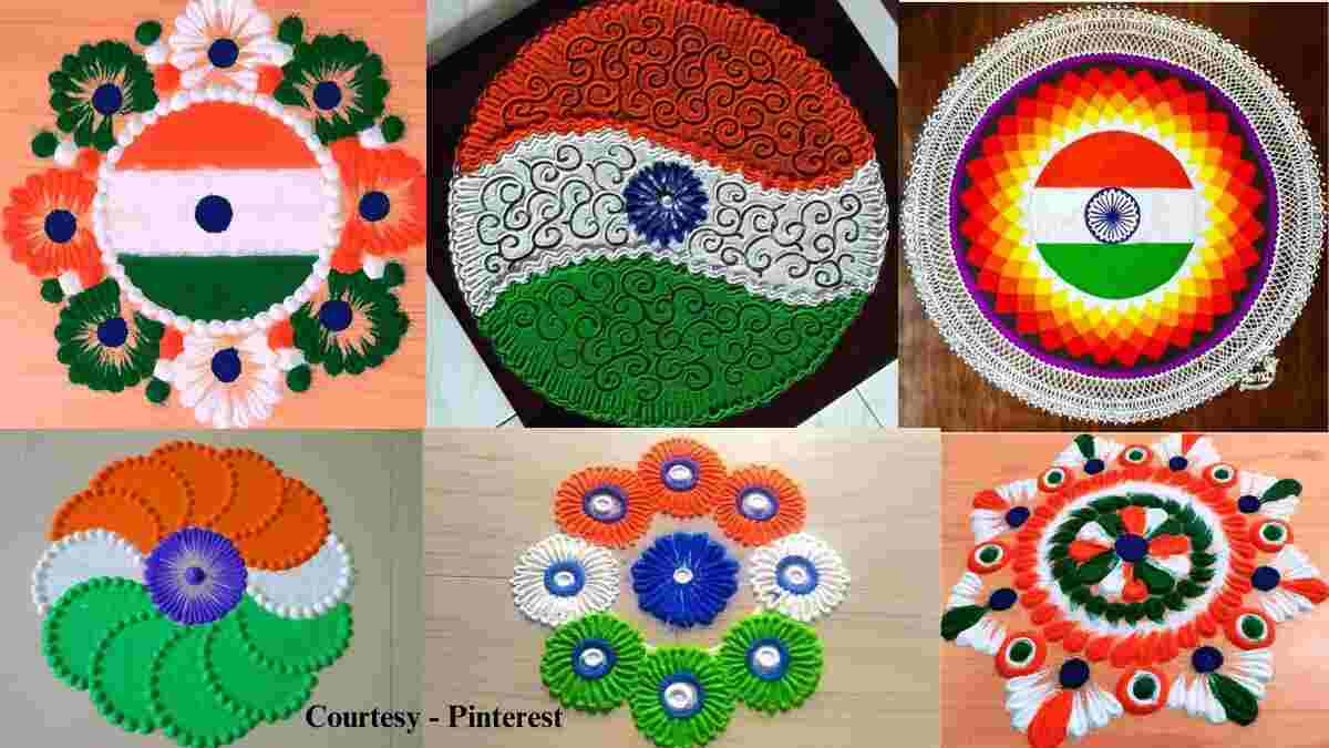 Republic Day Easy Rangoli Designs 2024 Here Are Some Latest Tri Colour ...