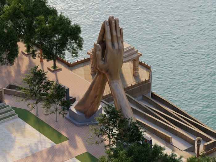 Namaste Sculpture Will Be Higher In Phase-2 - Varanasi News