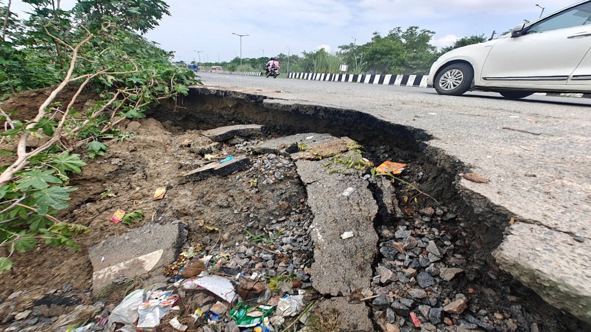 A Part Of Ganga Path In Digha Has Been Cut And Merged Into The River ...