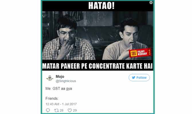 GST Rollout Most Funny Twitter Memes And Jokes- GST लॉन्‍च पर आई जोक्‍स ...