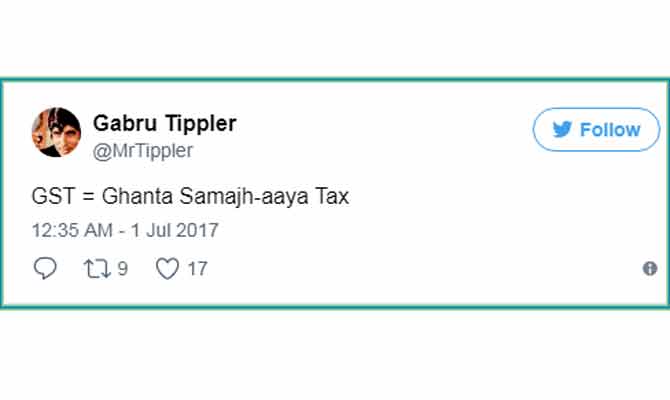 GST Rollout Most Funny Twitter Memes And Jokes- GST लॉन्‍च पर आई जोक्‍स ...
