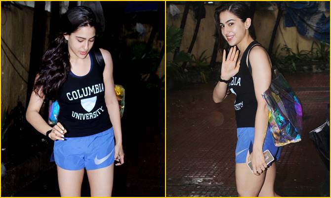 Sara Ali Khan Hot Look Seen When She Spotted At A Gym In Mumbai- जिम से ...