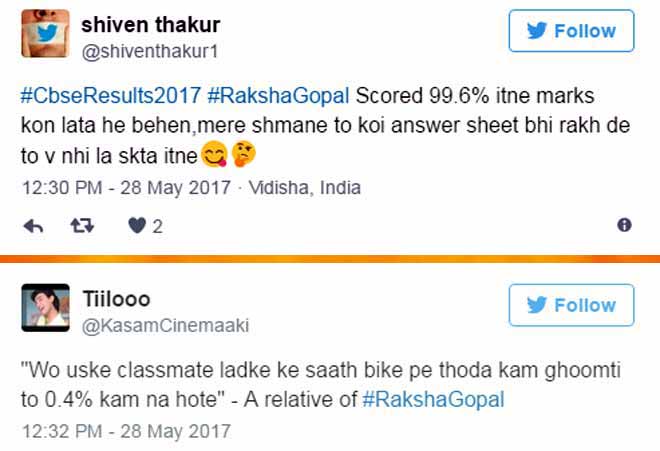 If You Cannot Get Marks Like CBSE 12th Results 2017 Topper Raksha Gopal ... If You Cannot Get Marks Like CBSE 12th Results 2017 Topper Raksha Gopal ...
